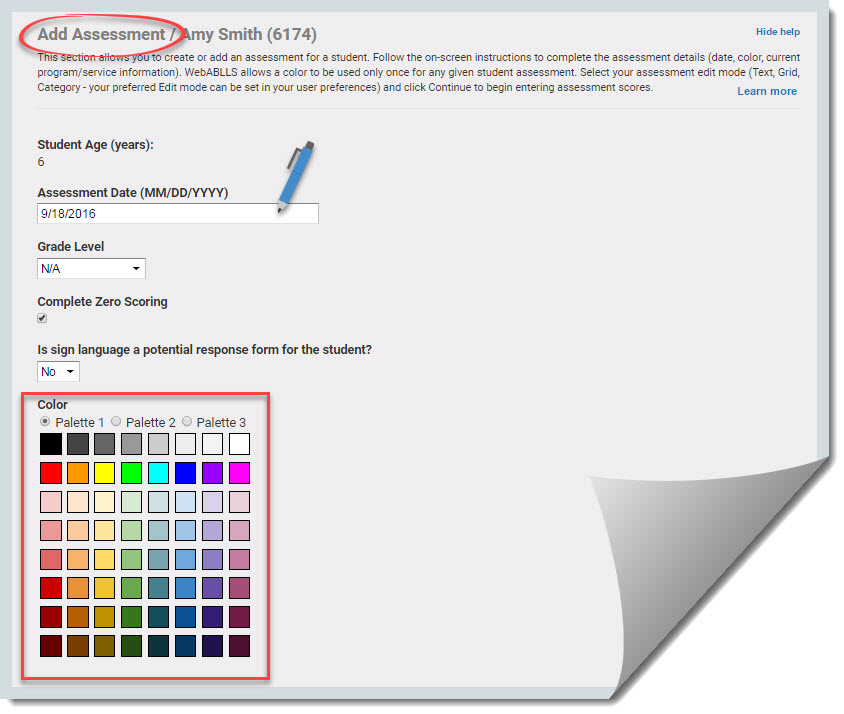WebABLLS Support Center