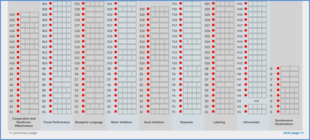 WebABLLS Support Center